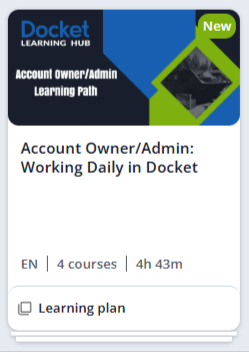 Docket's Learning Hub Overview – Docket Support