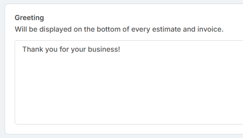 Billing Settings: General – Docket Support