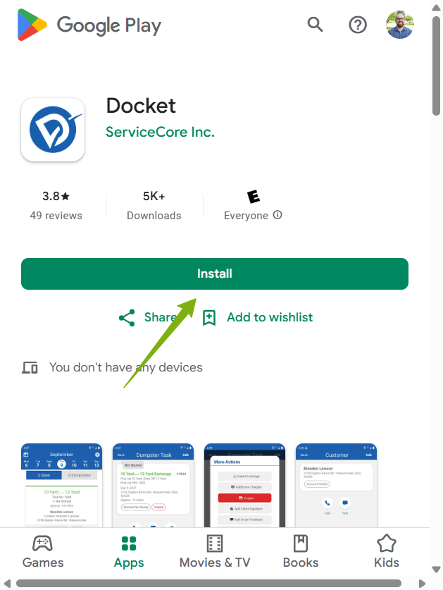 Download and Set Up the Docket Mobile App for Drivers – Docket Support